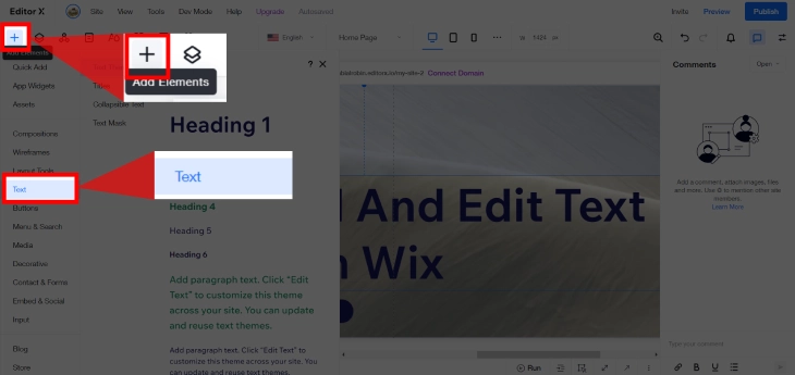 How To Add And Edit Text On Wix | Wiksit