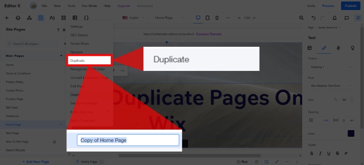 How To Duplicate Pages On Wix (Copy or Clone Any Page) | Wiksit