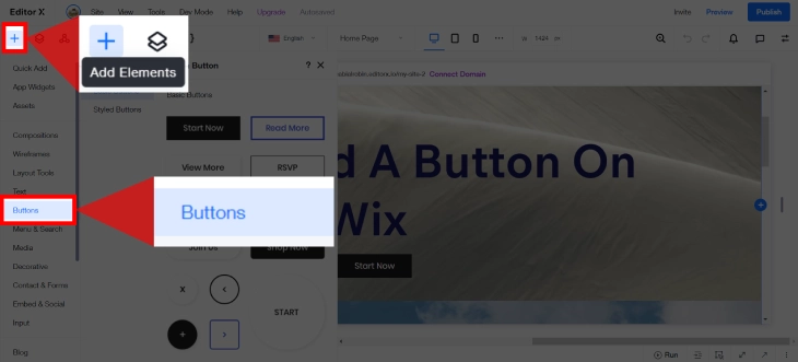 How To Add A Button On Wix | Wiksit