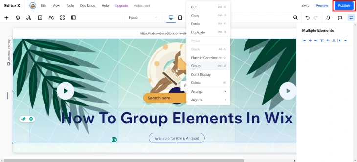 How to Group Elements in Wix Editor (Step-by-Step) | Wiksit